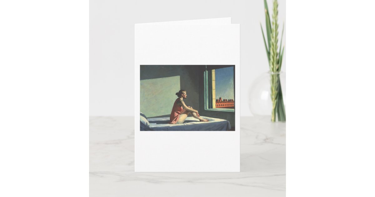 Morning Sun - Edward Hopper Card | Zazzle