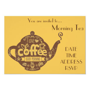 Coffee Morning Invitations | Zazzle