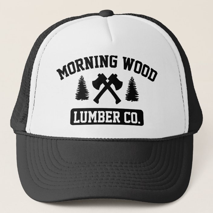 Morning Wood Lumber Co. Trucker Hat | Zazzle.com