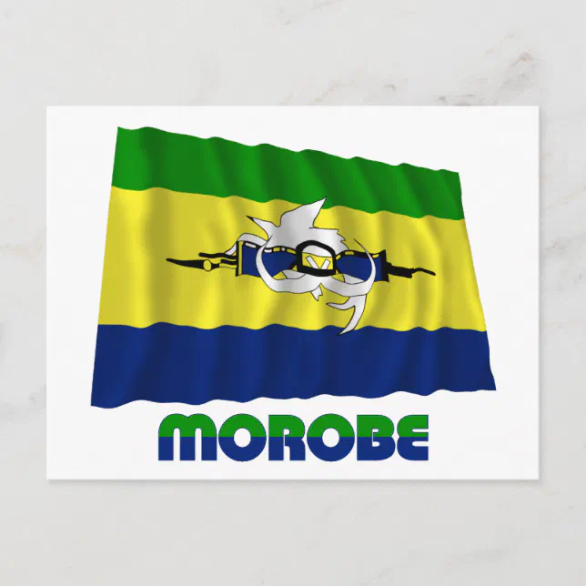 Morobe Province Waving Flag Postcard | Zazzle