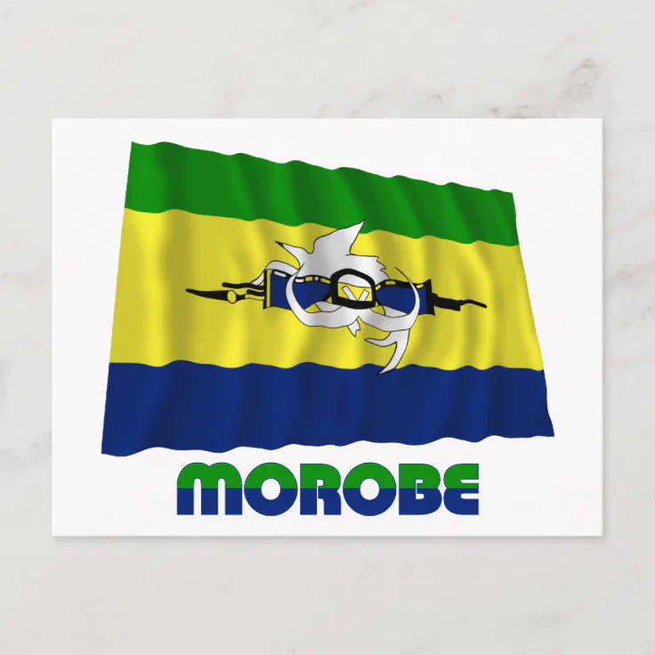 Morobe Province Waving Flag Postcard | Zazzle