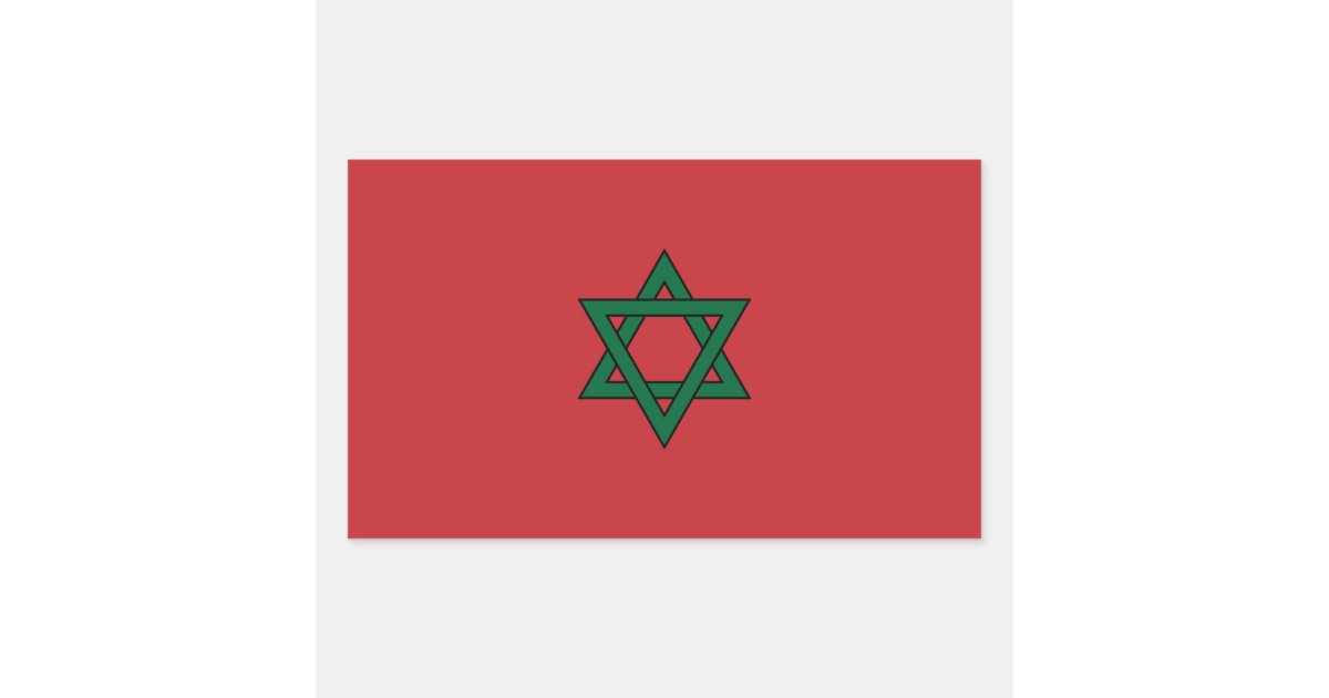 Moroccan flag Stickers | Zazzle