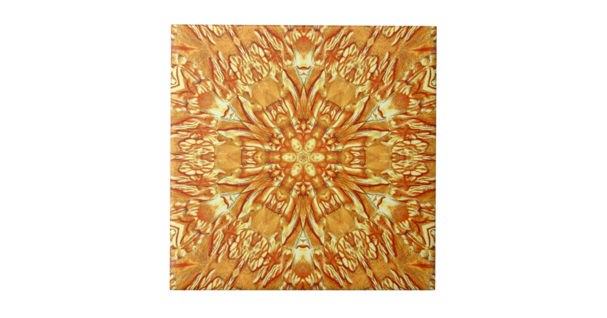 moroccan gold star tile | Zazzle