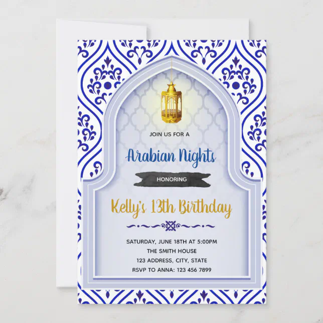 Moroccan Night invitation | Zazzle