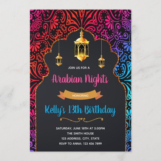 Moroccan party invitation | Zazzle.com
