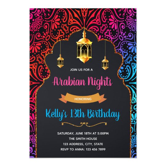 Moroccan party invitation | Zazzle.com