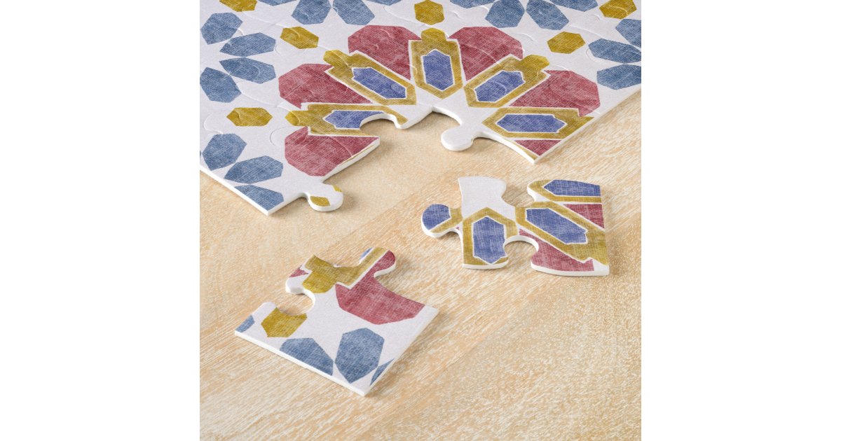 Moroccan Tile Jigsaw Puzzle | Zazzle