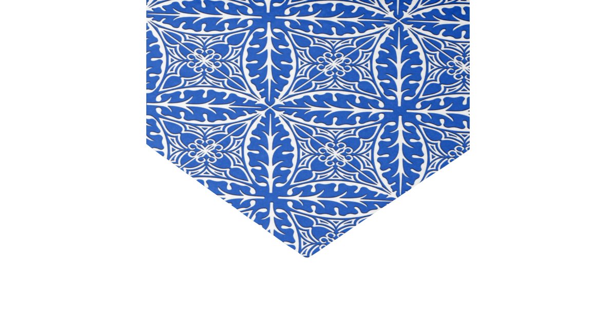 Moroccan tiles - cobalt blue and white tissue paper | Zazzle
