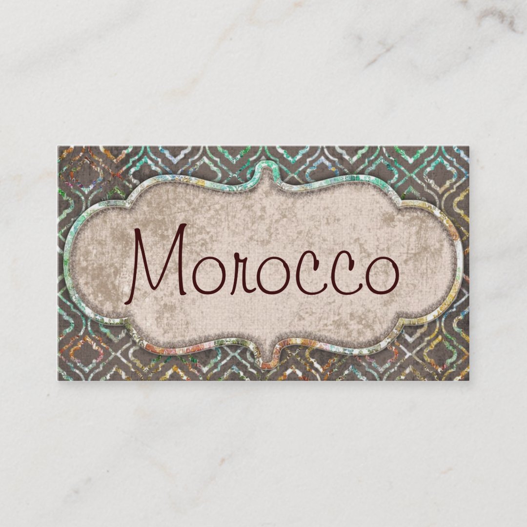 Morocco Business Cards | Zazzle