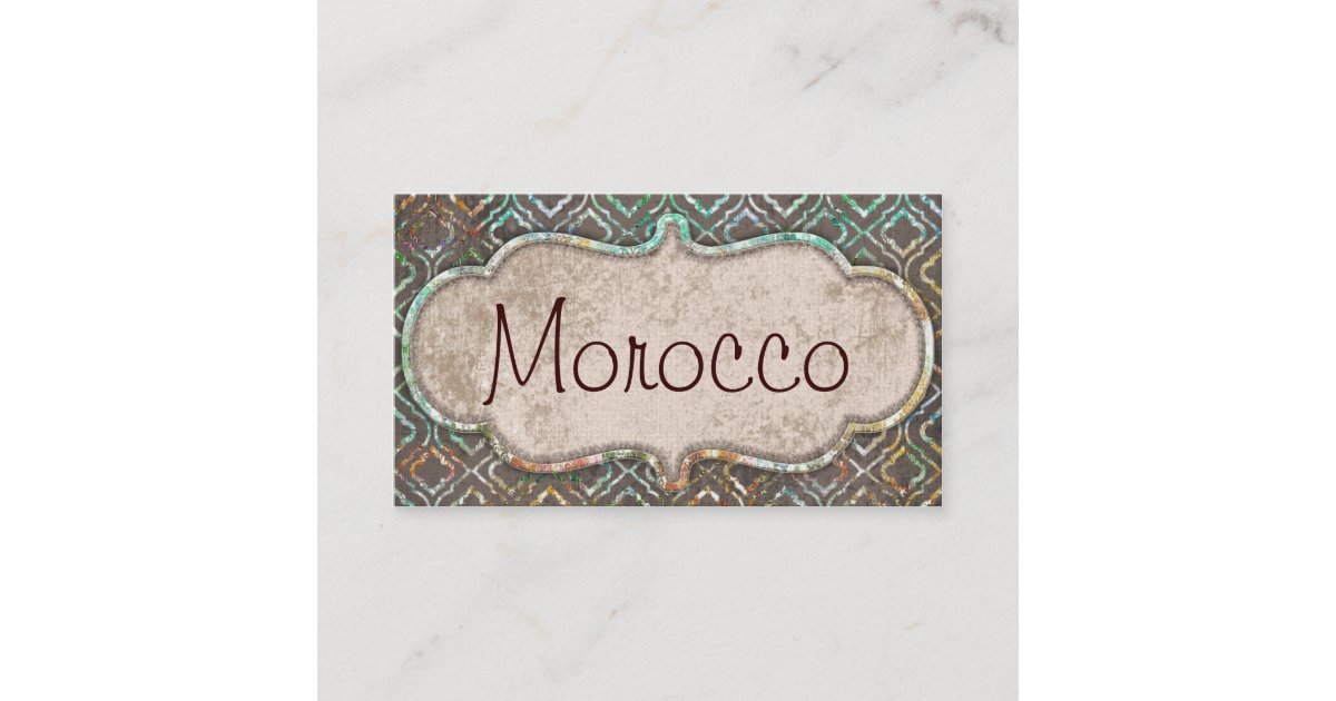 Morocco Business Cards | Zazzle