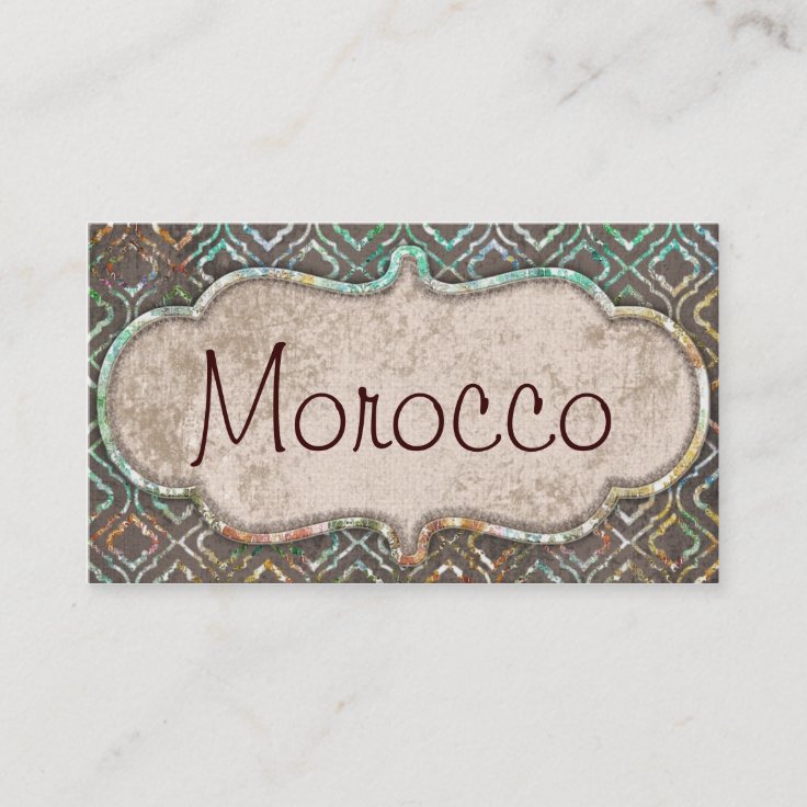 Morocco Business Cards | Zazzle