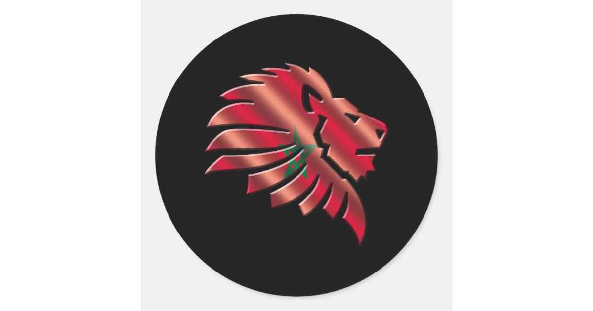 Morocco Classic Round Sticker | Zazzle