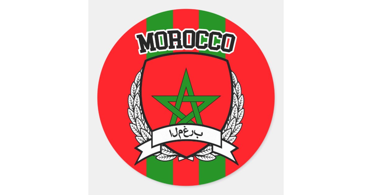 Morocco Classic Round Sticker | Zazzle