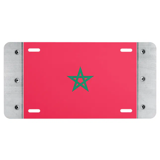 Morocco Flag License Plate | Zazzle