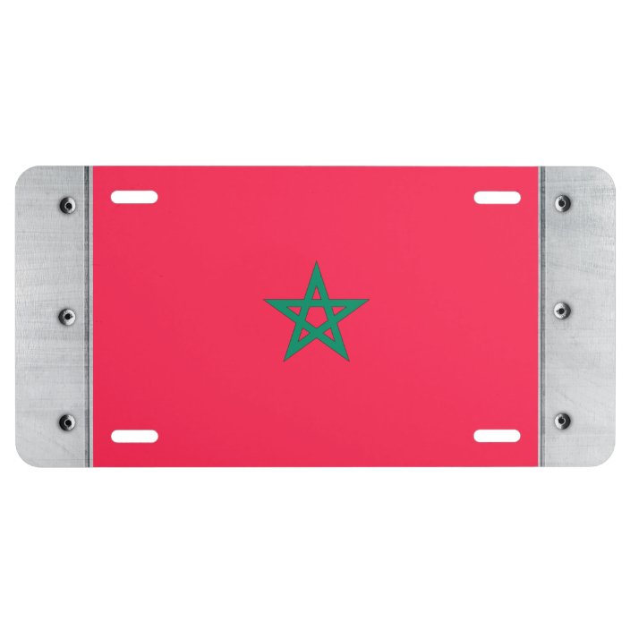 Morocco Flag License Plate | Zazzle.com