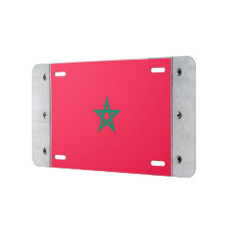 Morocco Flag License Plate | Zazzle