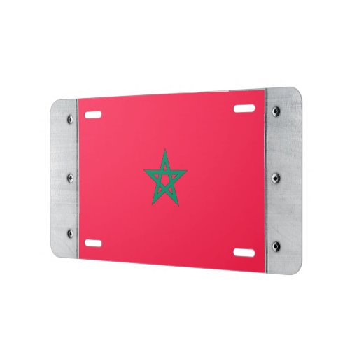 Morocco Flag License Plate | Zazzle