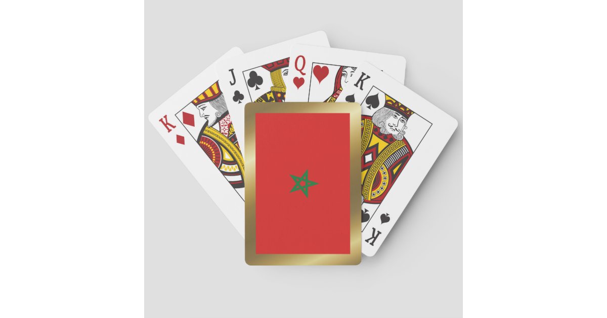 Morocco Flag Playing Cards | Zazzle