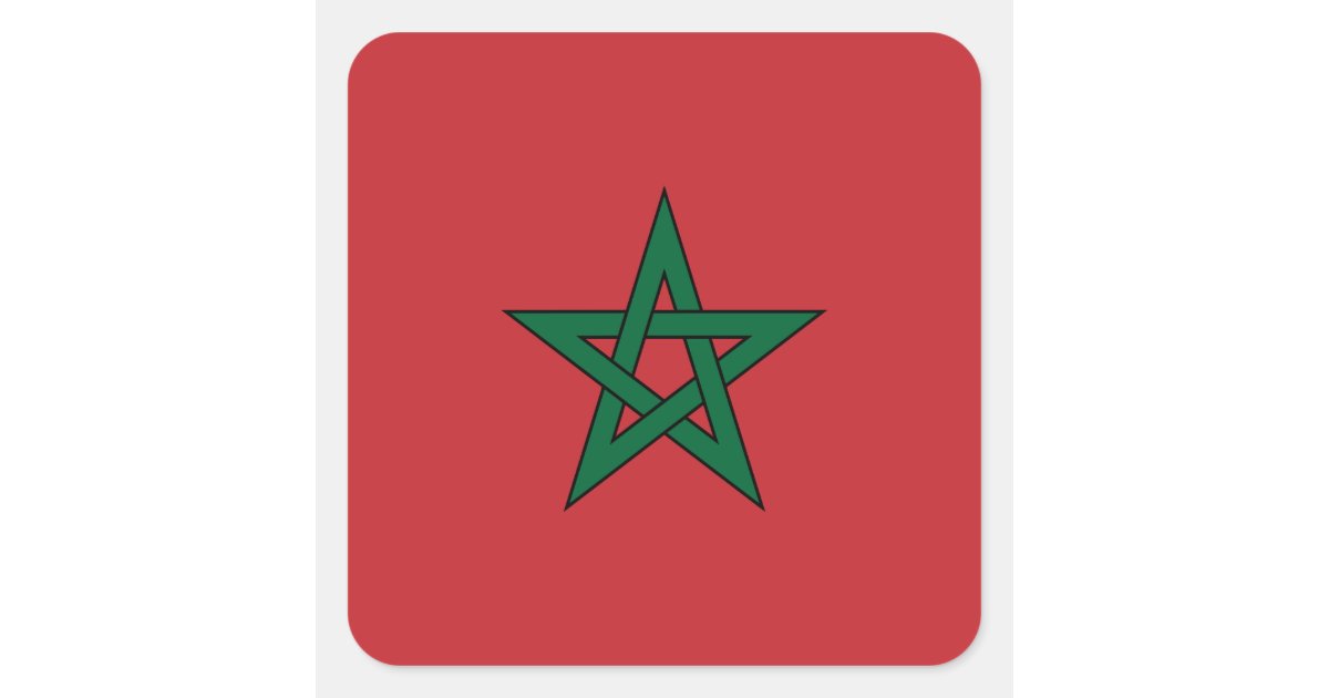 Morocco Flag Sticker | Zazzle