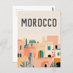 Morocco Marakech Postcard | Zazzle