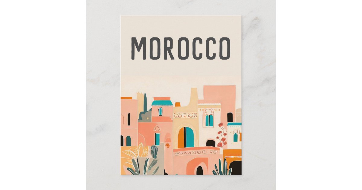Morocco Marakech Postcard | Zazzle