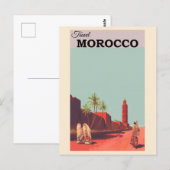 Morocco North Africa Vintage Travel Postcard | Zazzle