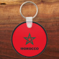 Morocco Roundel quality Flag Keychain | Zazzle