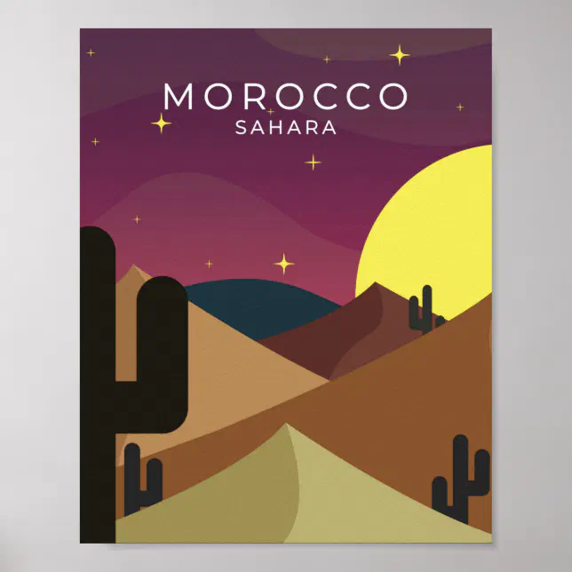 Morocco Sahara Poster | Zazzle