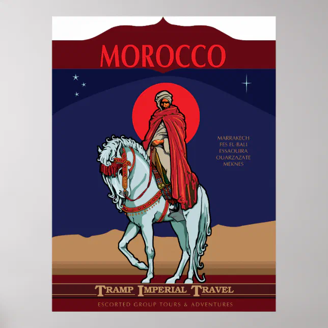 Morocco Travel Poster | Zazzle