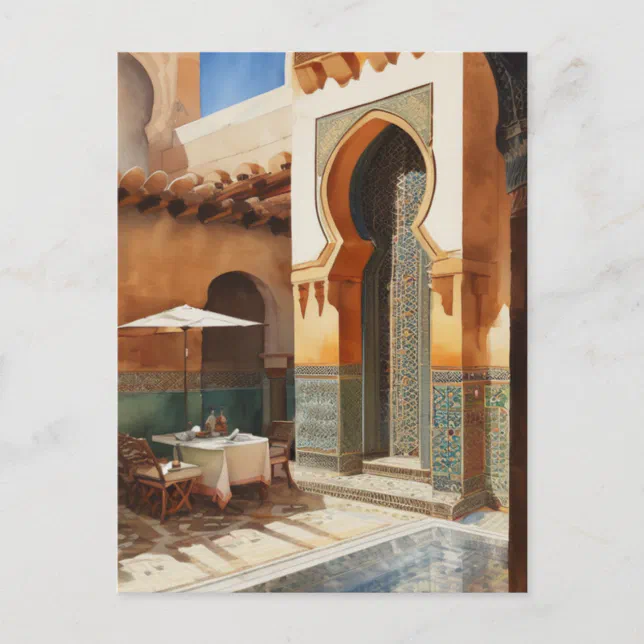 Morocco vintage postcard | Zazzle