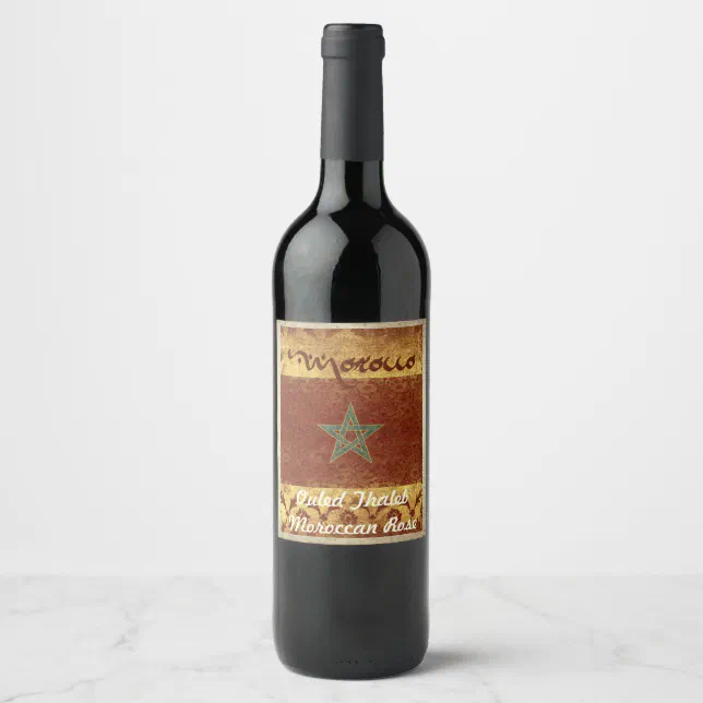 Morocco Wine Label | Zazzle