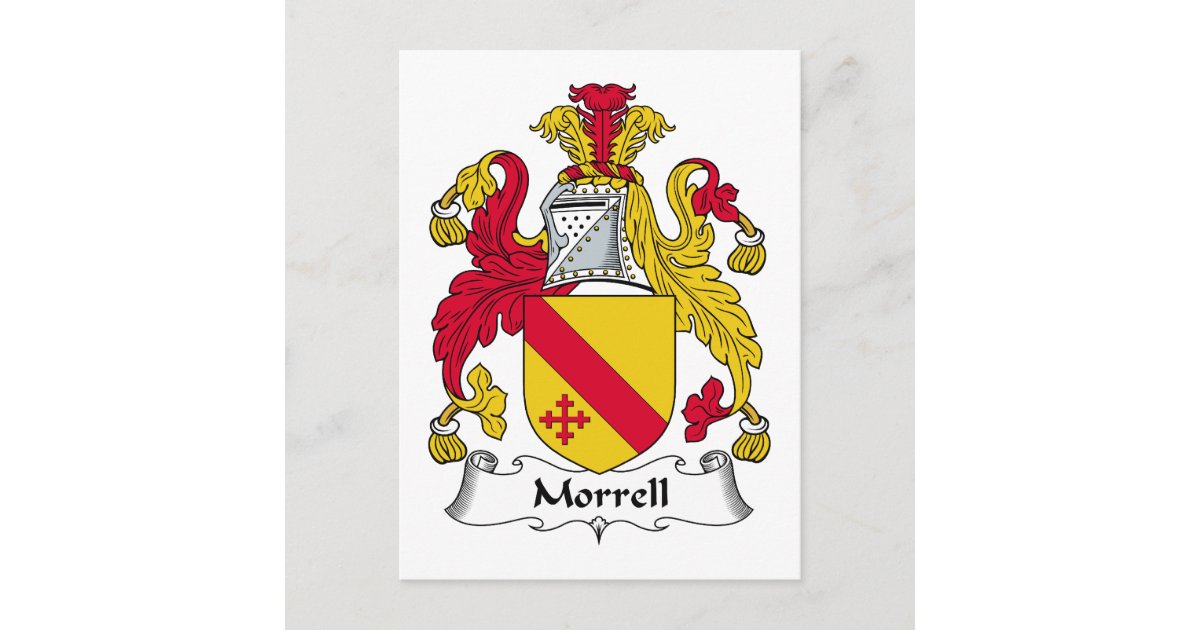 Morrell Family Crest Postcard | Zazzle