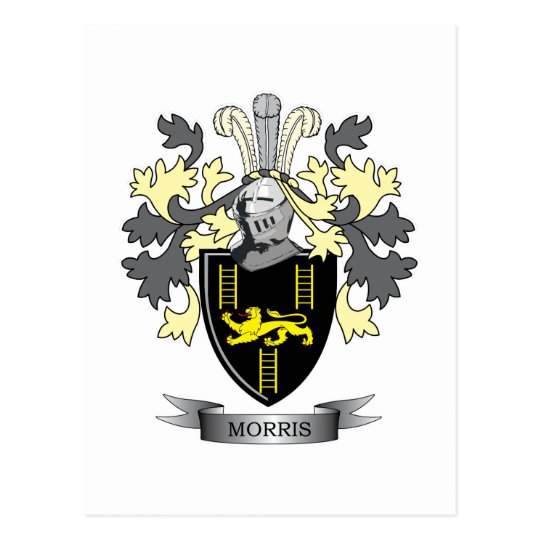Morris Family Crest Coat of Arms Postcard | Zazzle.com