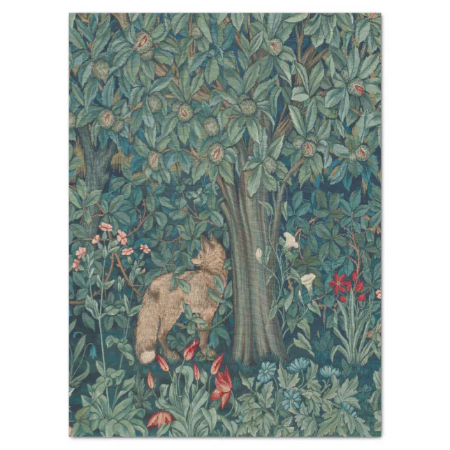 Morris Tapestry Fox Tissue Paper | Zazzle