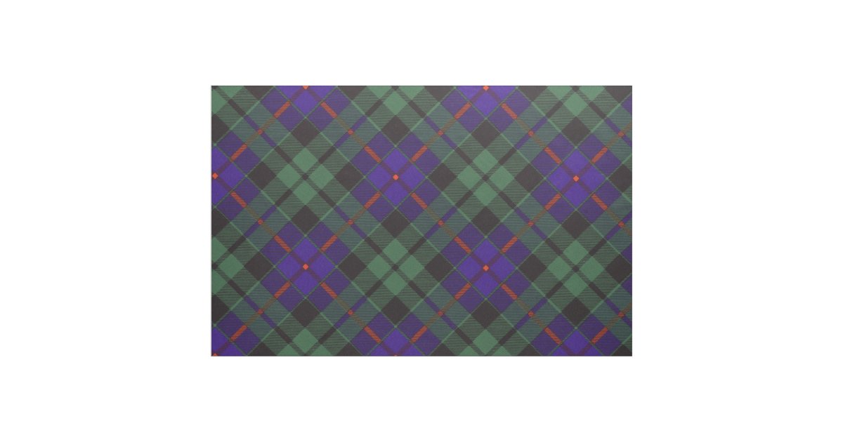 Morrison clan Plaid Scottish tartan Fabric | Zazzle