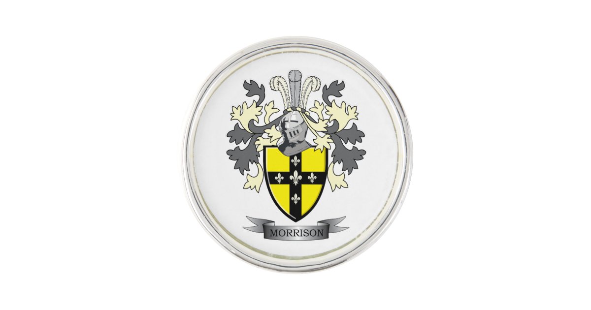 Morrison Family Crest Coat of Arms Pin | Zazzle