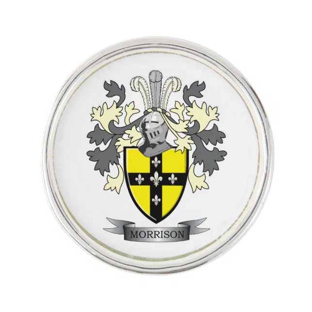 Morrison Family Crest Coat of Arms Pin | Zazzle