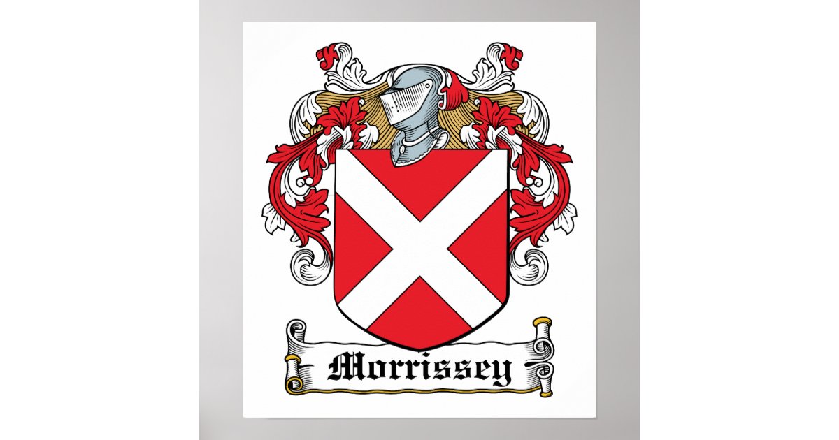 Morrissey Family Crest Poster | Zazzle