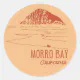 Morro Bay California Morro Rock Classic Round Sticker | Zazzle