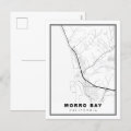 Morro Bay Map Holiday Postcard | Zazzle