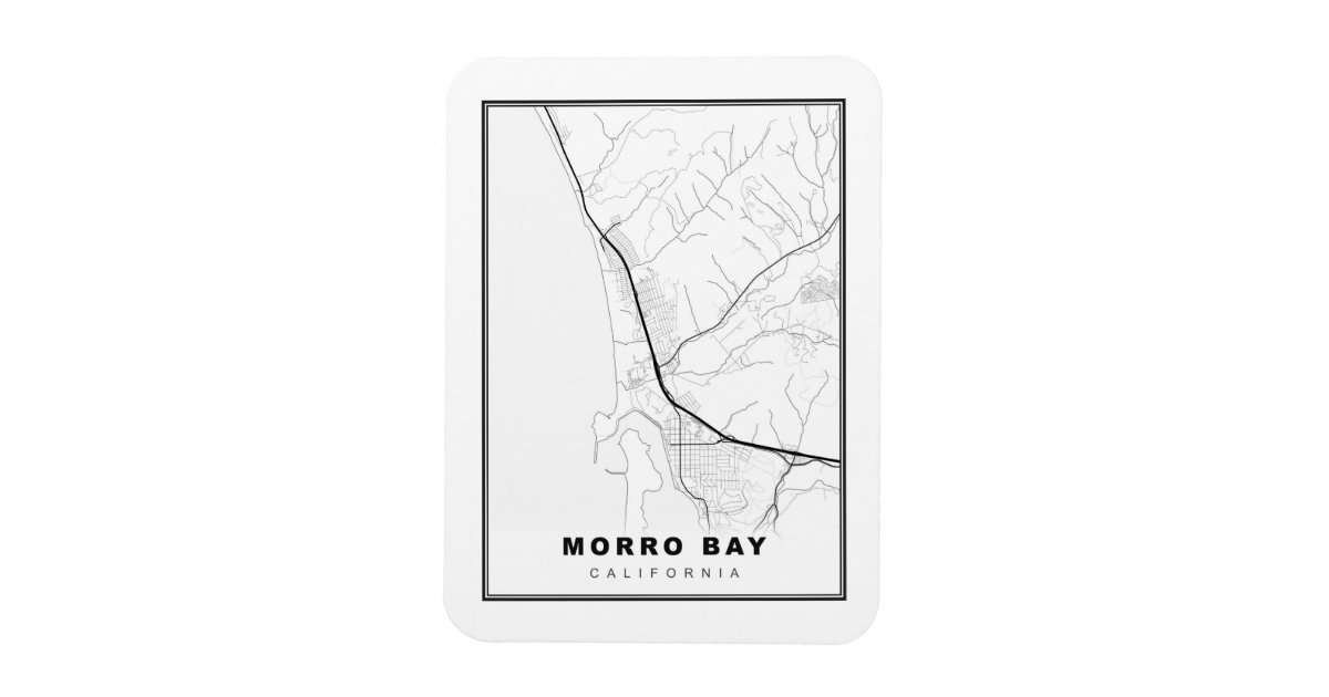 Morro Bay Map Magnet | Zazzle