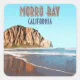 Morro Bay Rock California Vintage Square Sticker | Zazzle