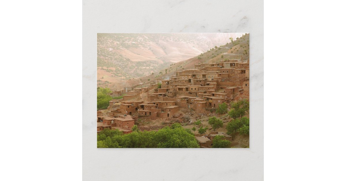 Morroco Berber village Postcard | Zazzle