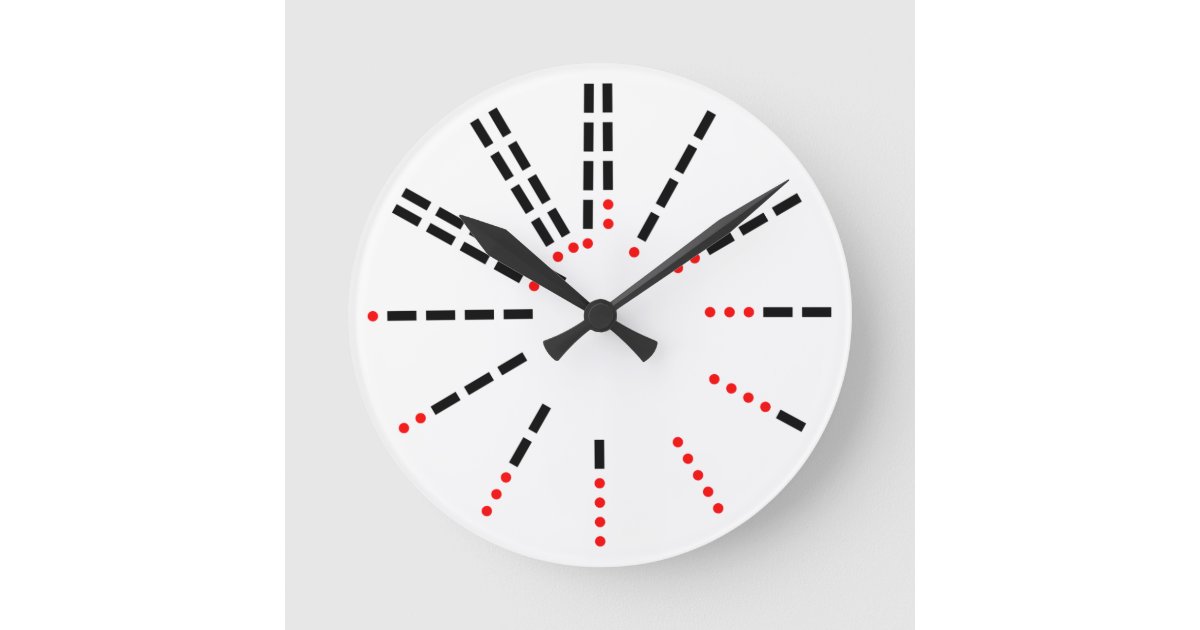 Morse Cod Clock | Zazzle