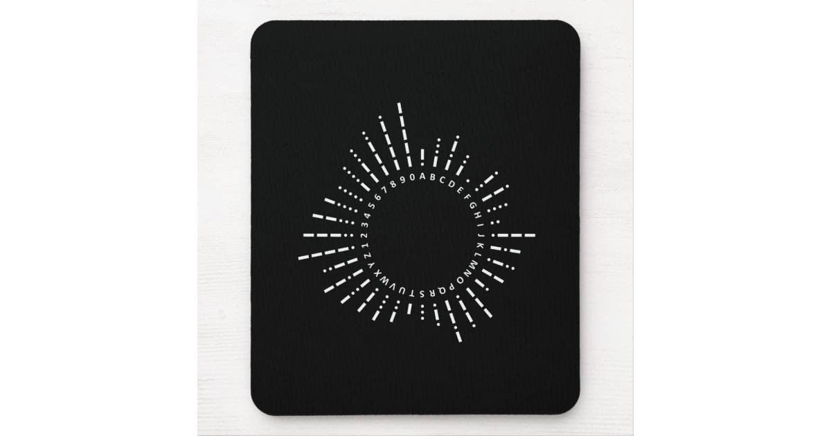 Morse Code Alphabet Mouse Pad | Zazzle