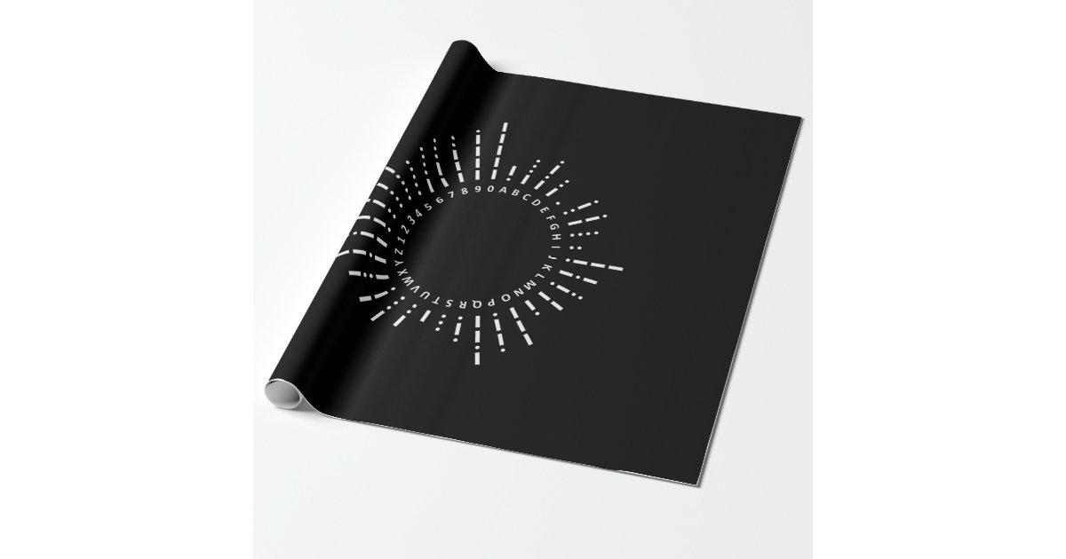 Morse Code Alphabet Wrapping Paper | Zazzle