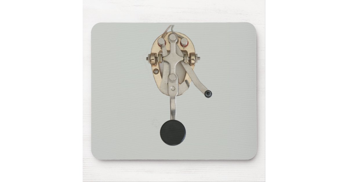Morse Code CW Key Computer Mousepad | Zazzle