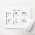 MORSE CODE MOUSE PAD | Zazzle