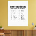Morse Code NATO Phonetic Alphabet Canvas Print | Zazzle