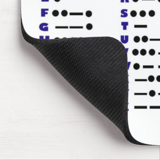 Morse Code or CW Mouse Pad (Customizeable) | Zazzle